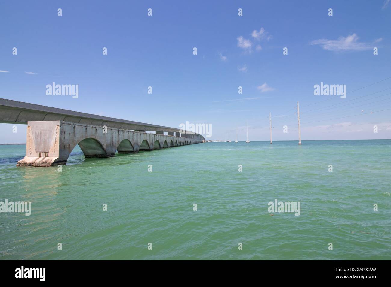 keys island florida, seven miles bridge Stock Photo - Alamy