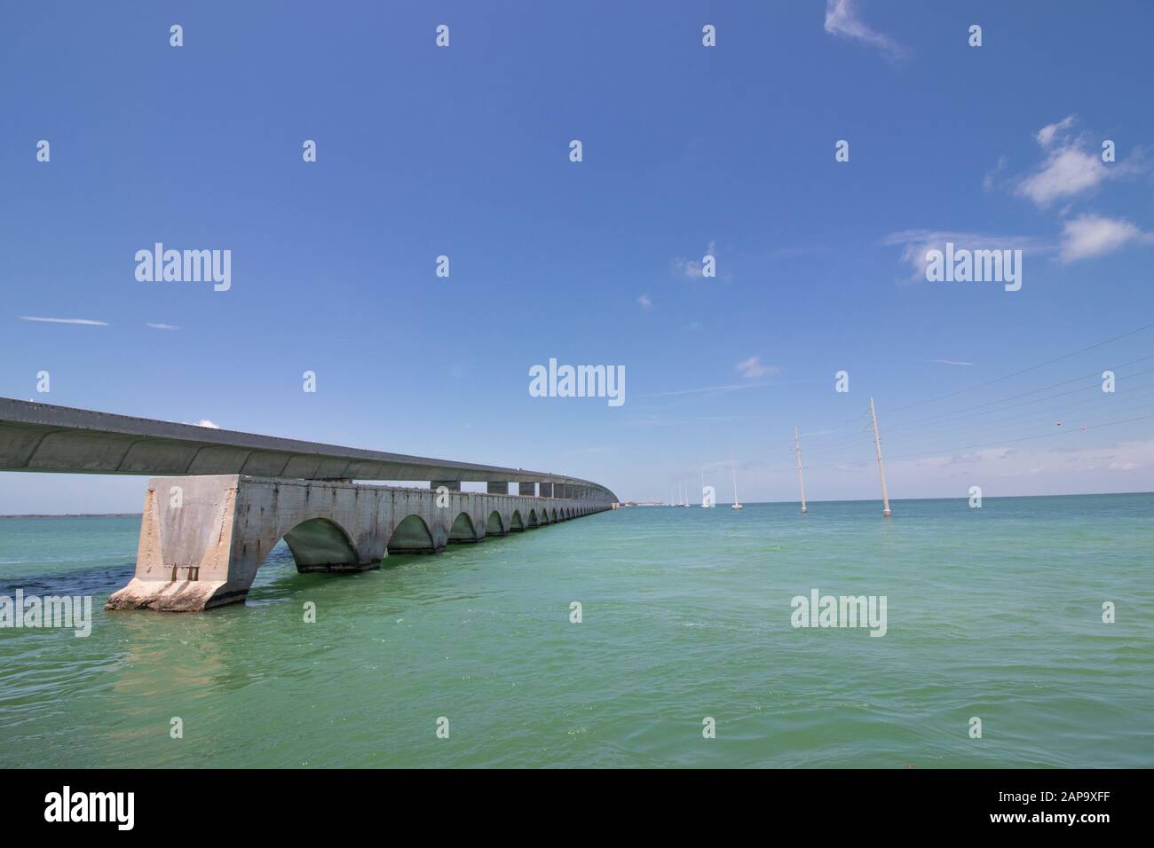Florida pier blue sky 1 hi-res stock photography and images - Alamy