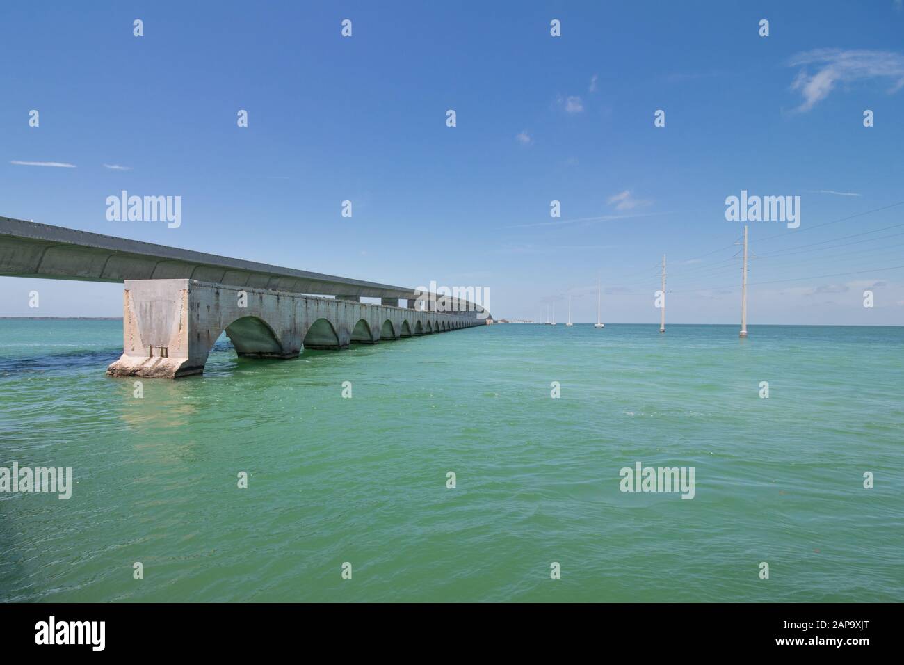 keys island florida, seven miles bridge Stock Photo - Alamy