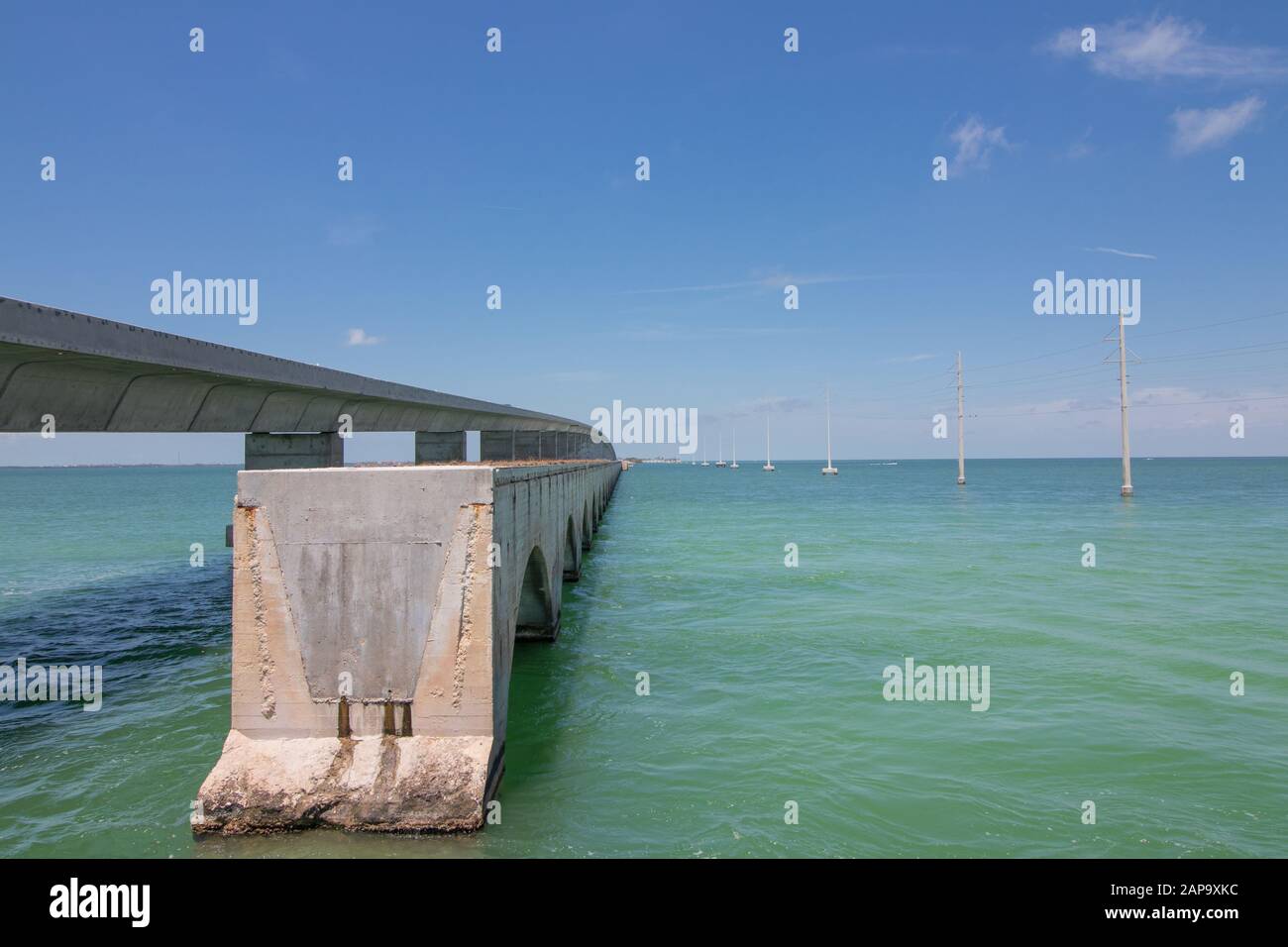 keys island florida, seven miles bridge Stock Photo - Alamy
