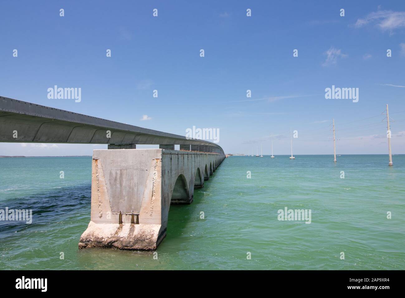 Florida pier blue sky 1 hi-res stock photography and images - Alamy