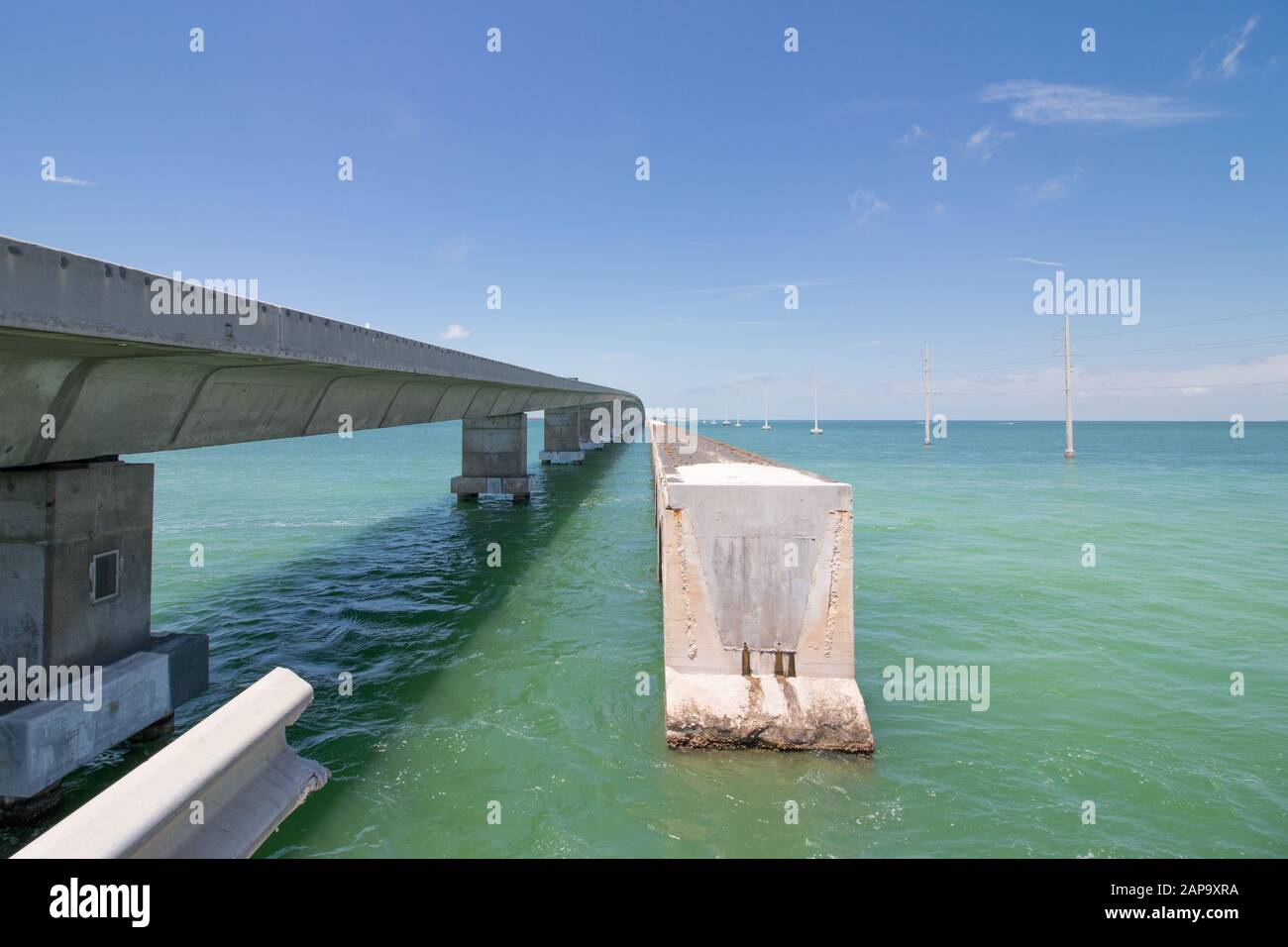 Florida pier blue sky 1 hi-res stock photography and images - Alamy
