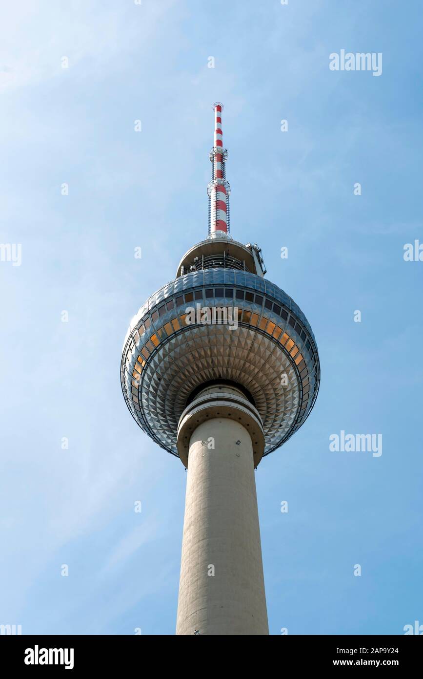 Viewing platform, Berlin television tower Alex, Berlin-Mitte, Berlin ...