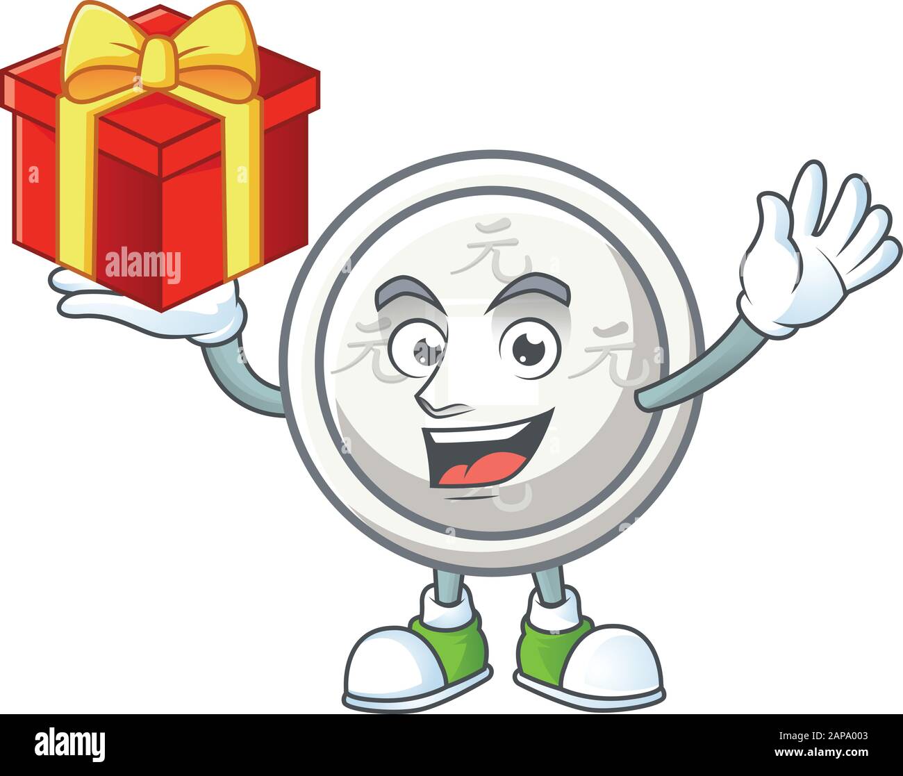 Silver coin china Stock Vector Images - Alamy
