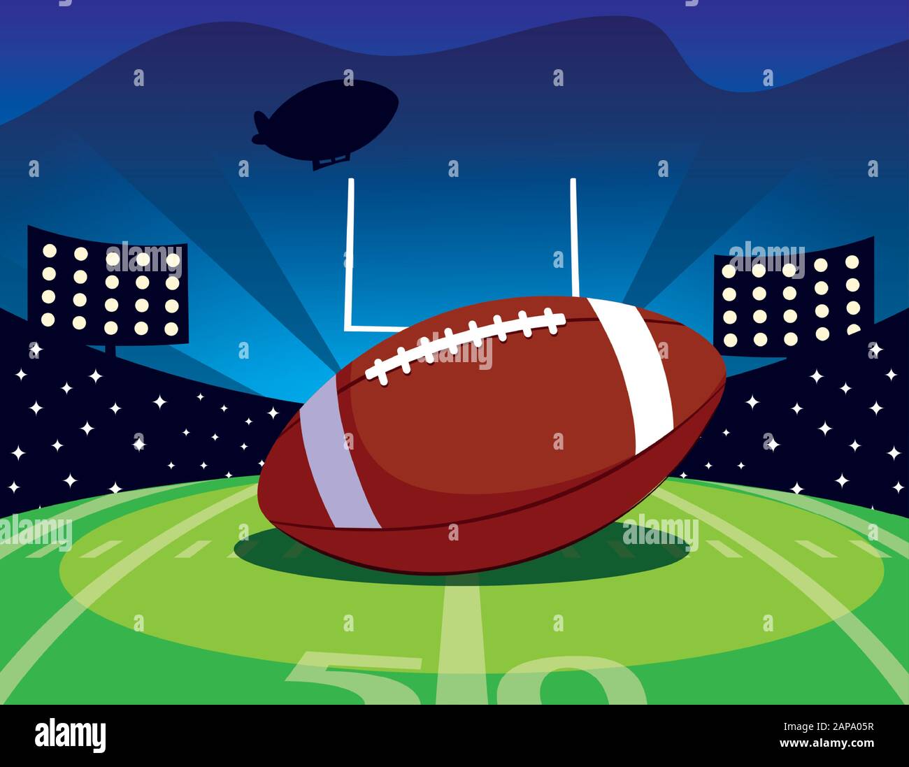 Football Field Cartoon