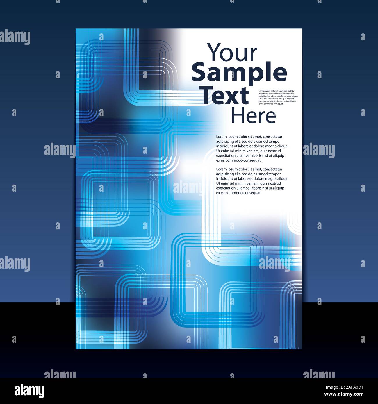 Flyer or Cover Design Vector Stock Vector Image & Art - Alamy