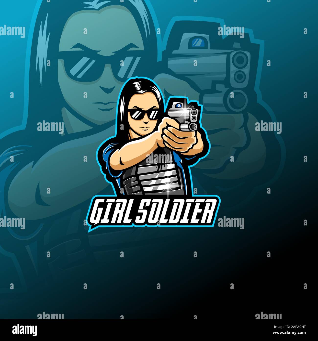 Female soldier icon hi-res stock photography and images - Alamy