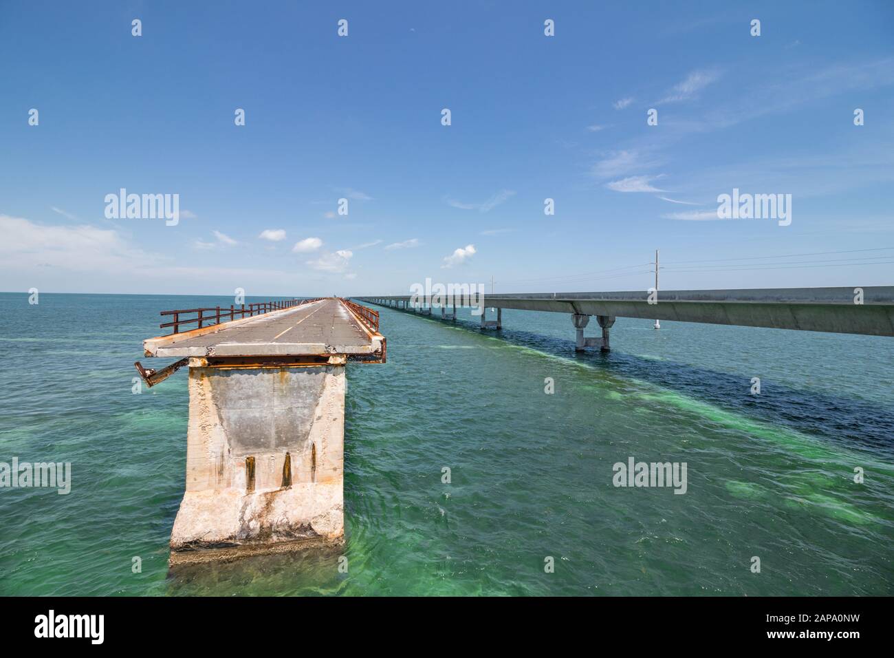 keys island florida, seven miles bridge Stock Photo - Alamy