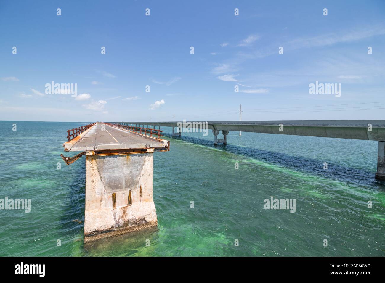 keys island florida, seven miles bridge Stock Photo - Alamy