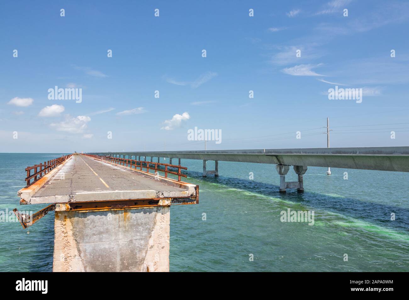 keys island florida, seven miles bridge Stock Photo - Alamy