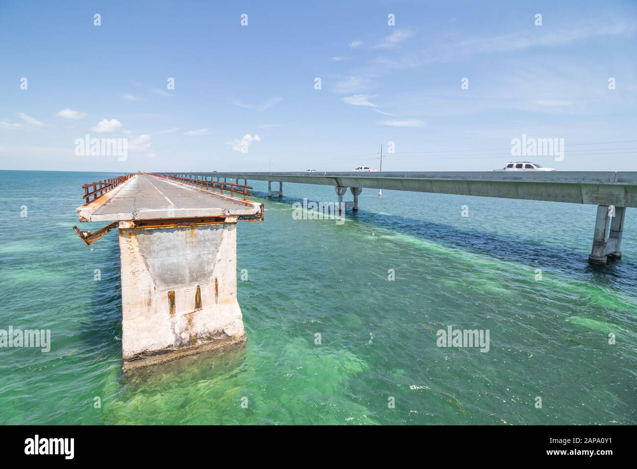keys island florida, seven miles bridge Stock Photo - Alamy