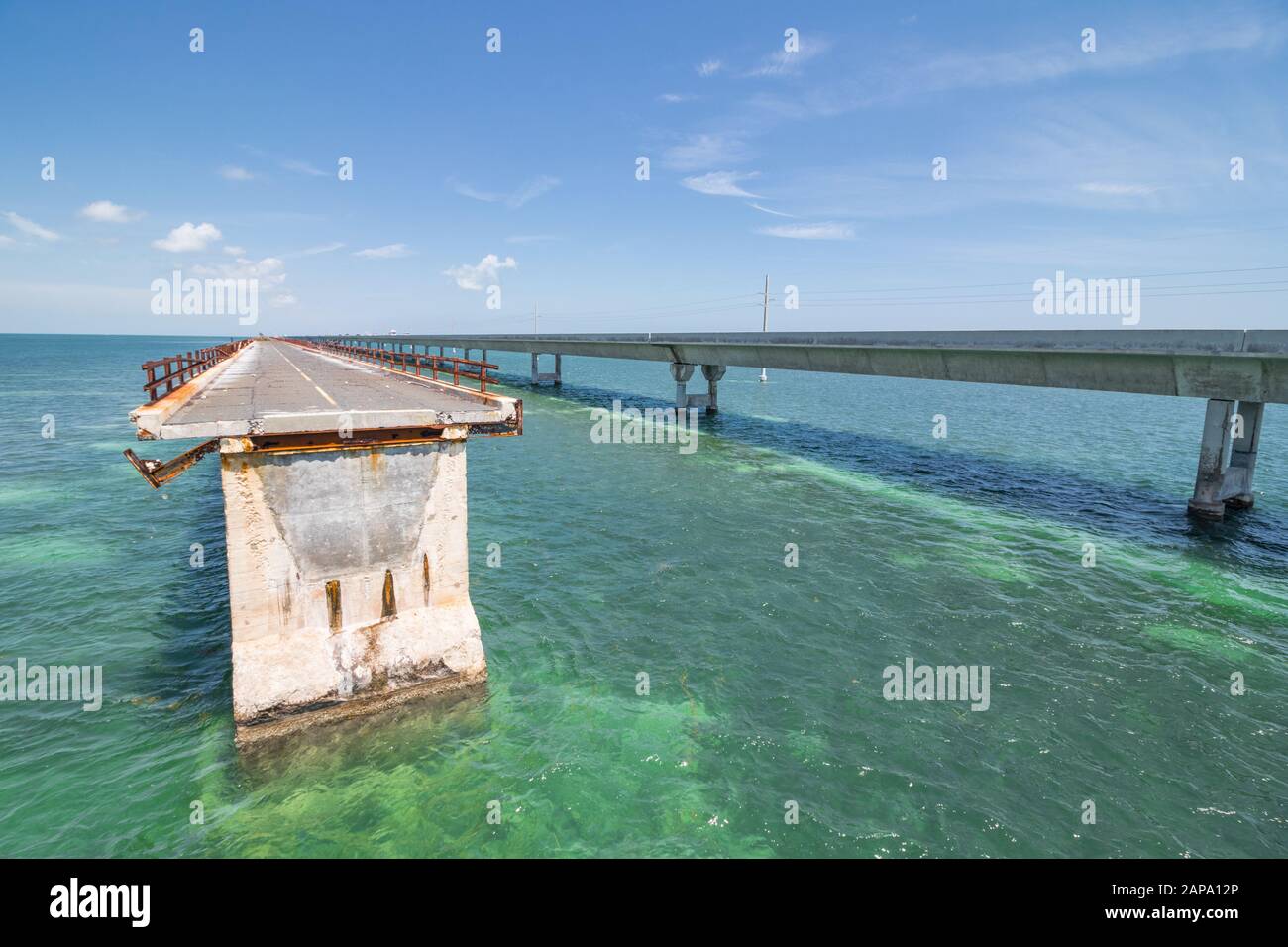 keys island florida, seven miles bridge Stock Photo - Alamy