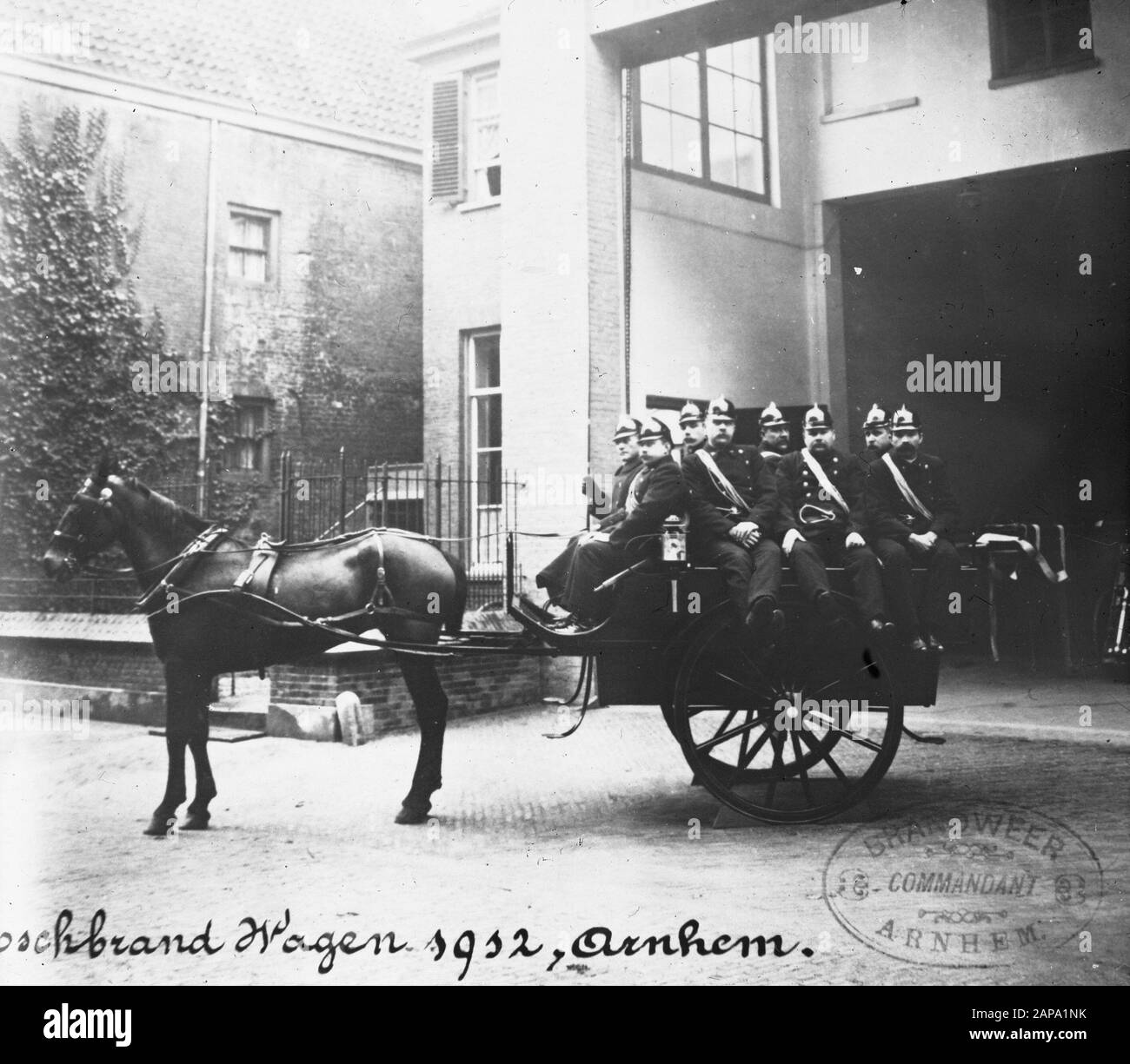 Forest fire truck of the Arnhem fire brigade Annotation: Repronegatief ...