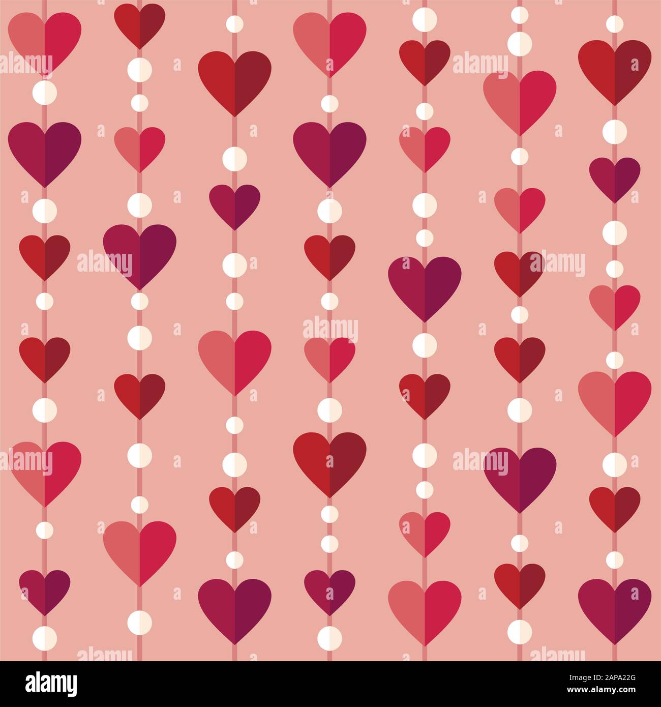 Hearts background vertical Stock Vector Images - Alamy