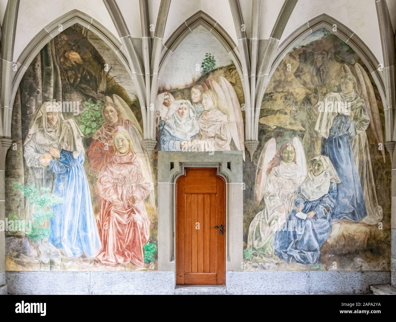 Church painting in Zurich, Switzerland Stock Photo - Alamy