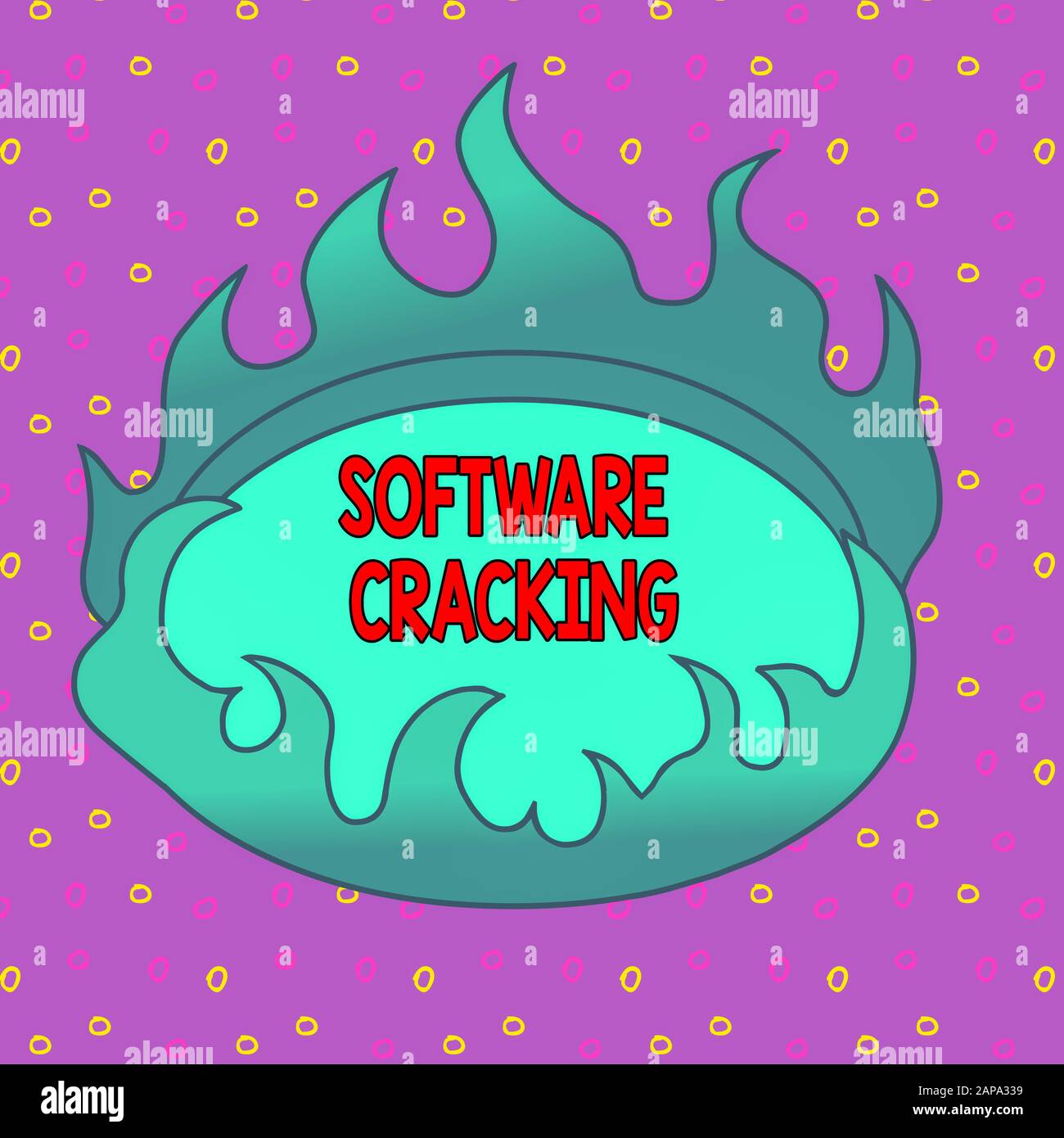 Conceptual hand writing showing Software Cracking. Concept meaning ...