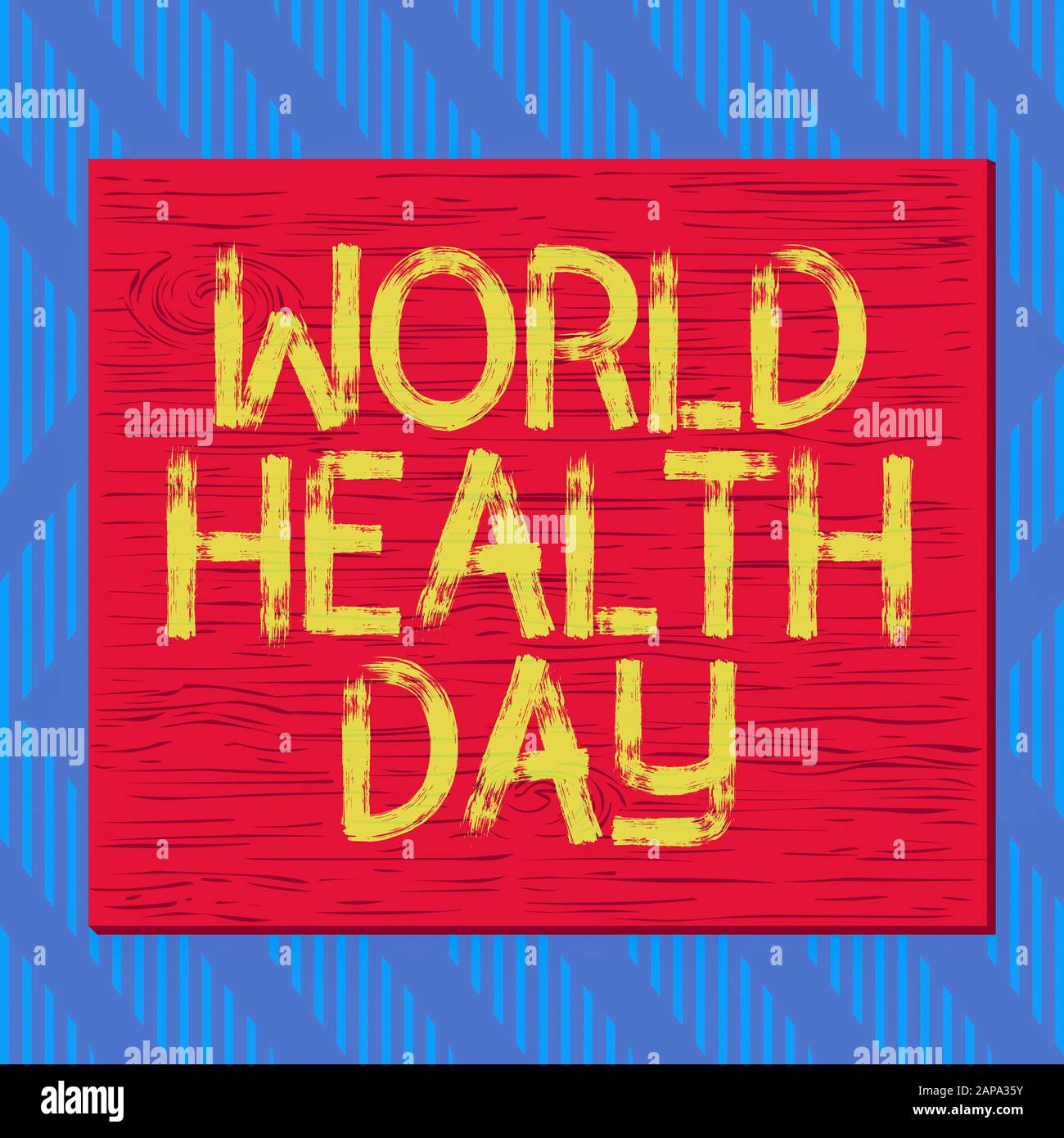 Text sign showing World Health Day. Business photo text Global health ...