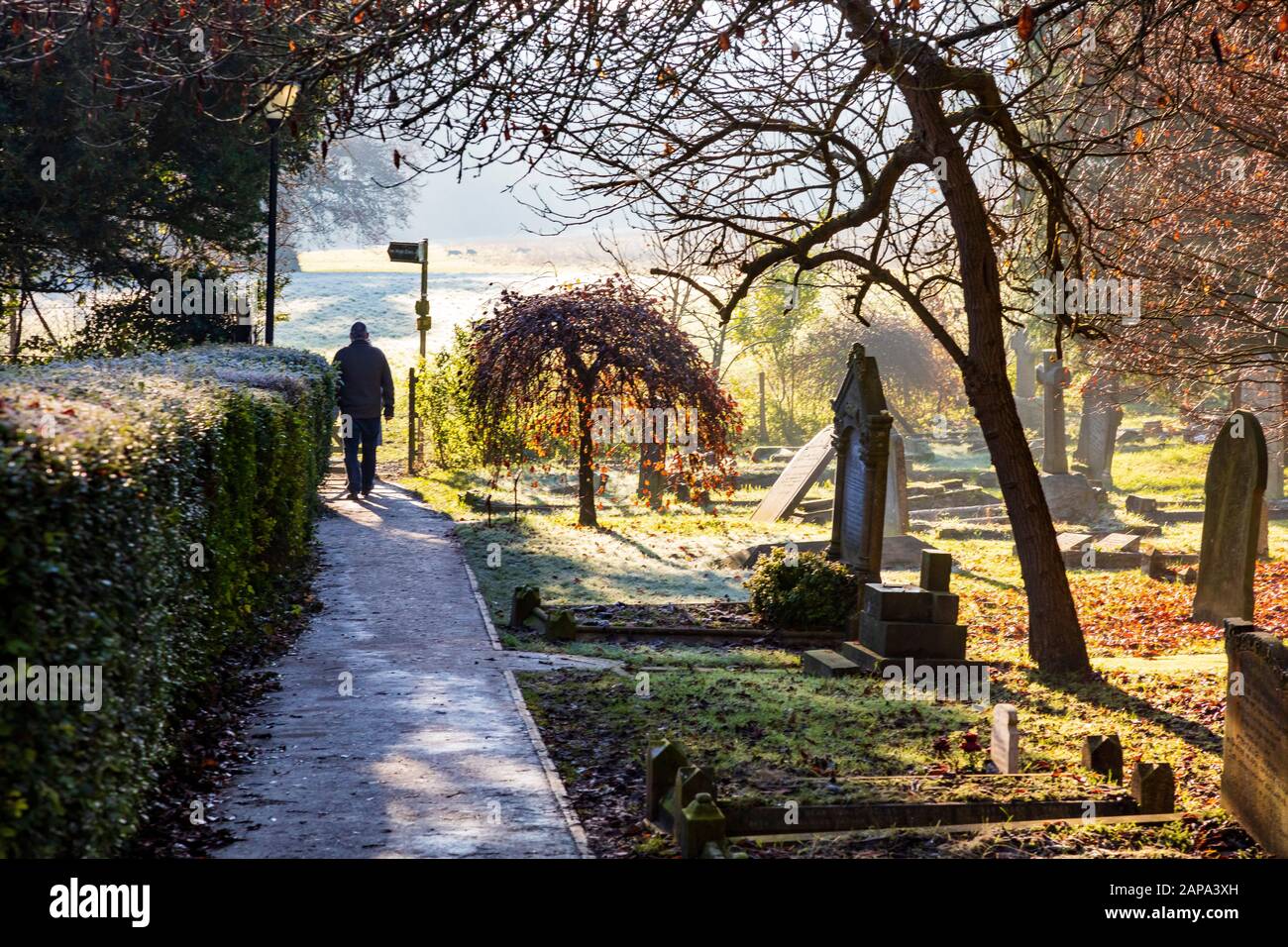 The Attractive and well kept Churchyard at St Giles the Abbot church in ...
