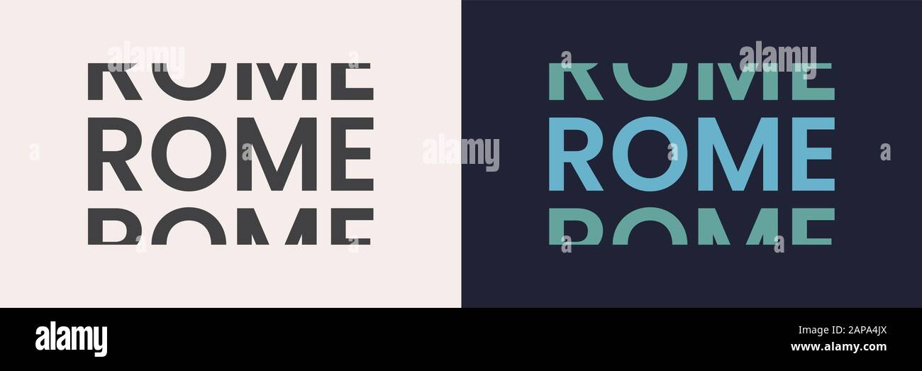 Rome and font Stock Vector Images - Alamy