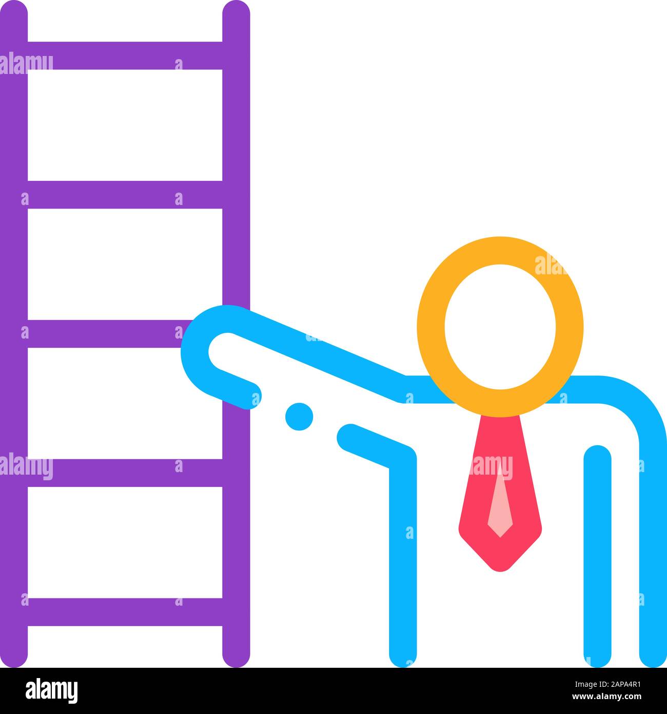 Person going down the stairs Stock Vector Images - Alamy