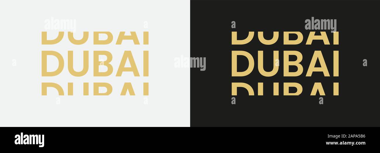 Gold Dubai Stock Vector Images - Alamy