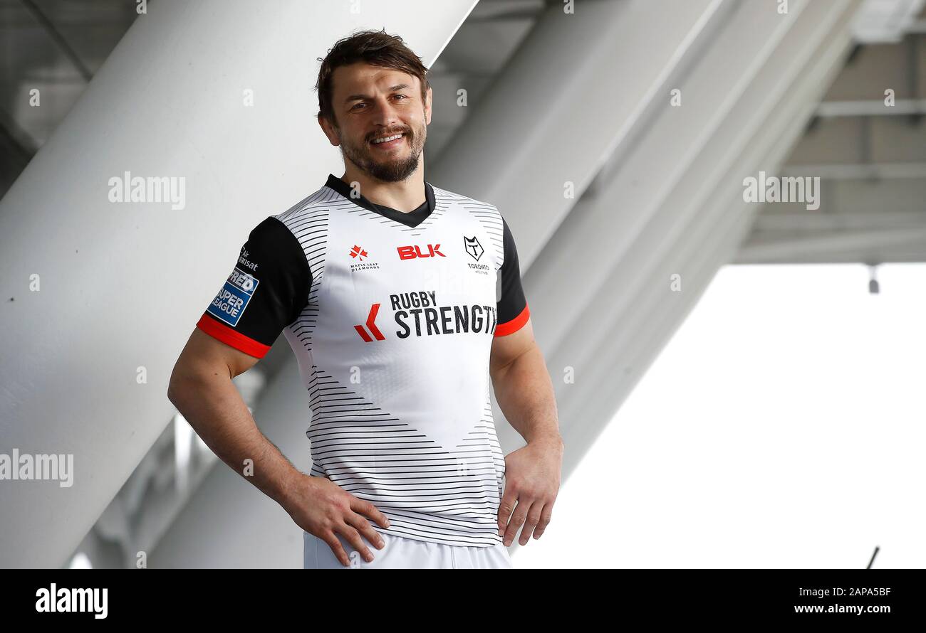 Toronto Wolfpack's Jon Wilkin poses for pictures during the team media ...