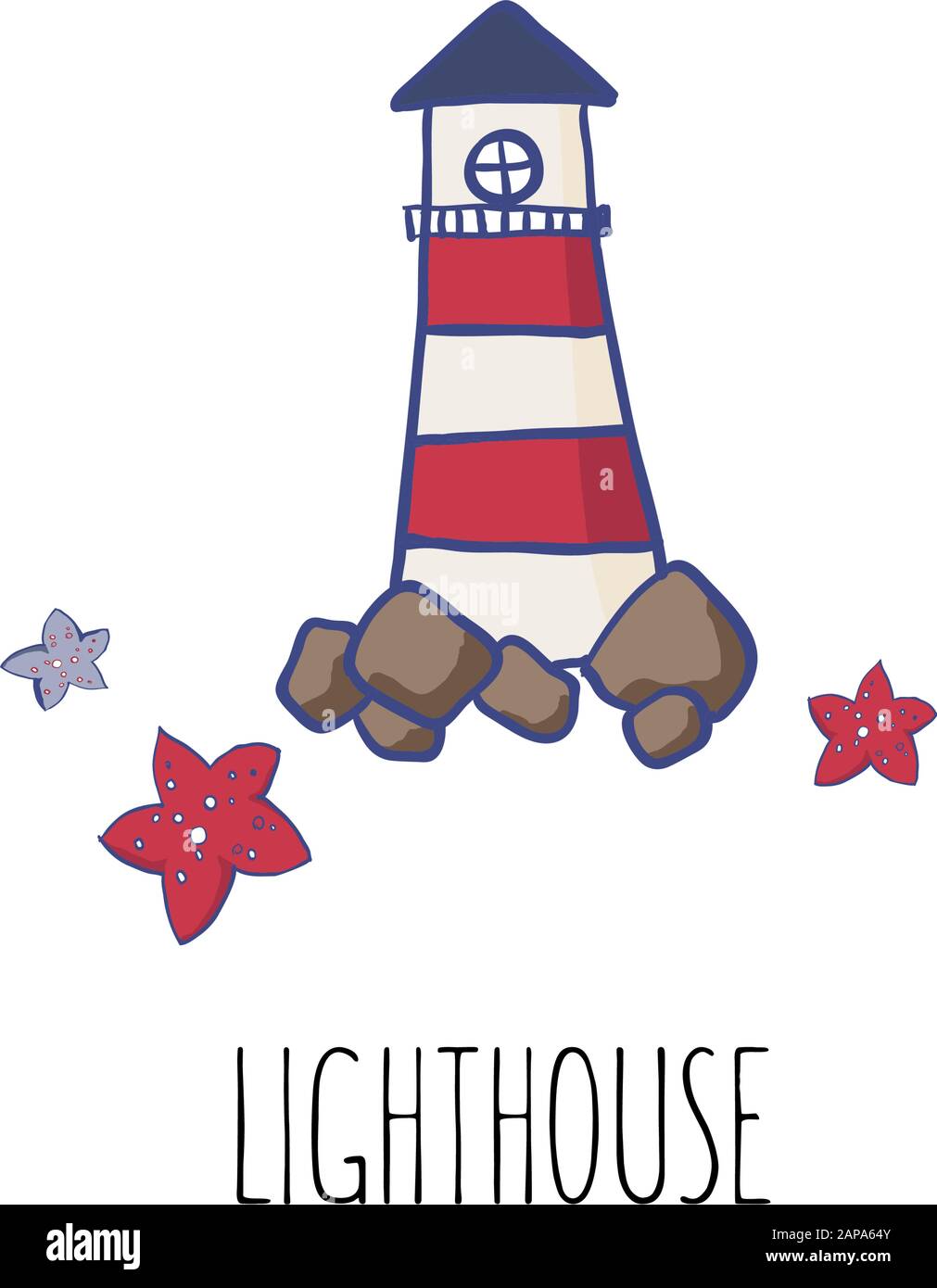 Vector illustration of the sea animals and others. Beautiful sea colors ...