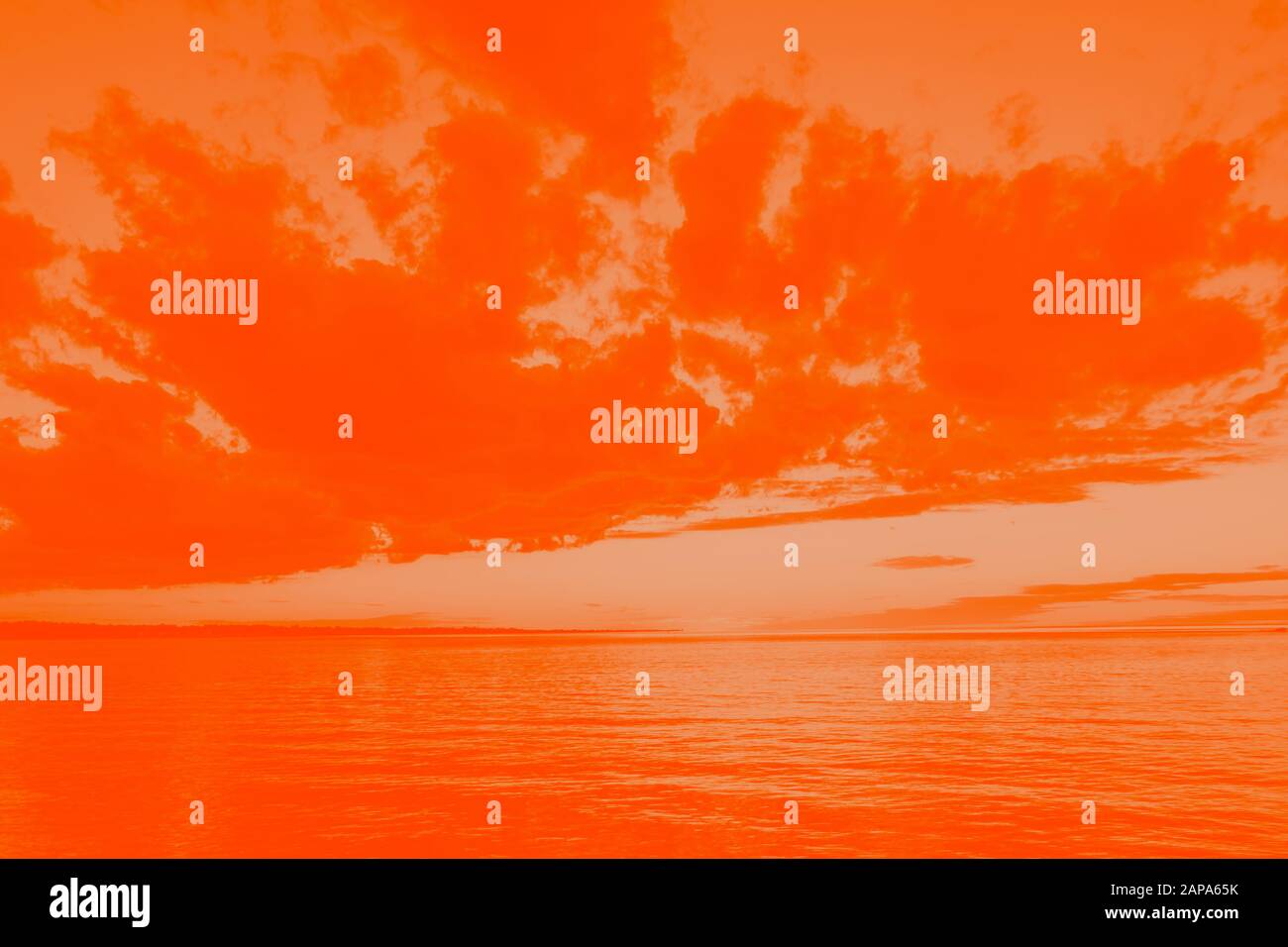 Orange lush lava gradient color. Incredible sunset, toned Stock Photo ...