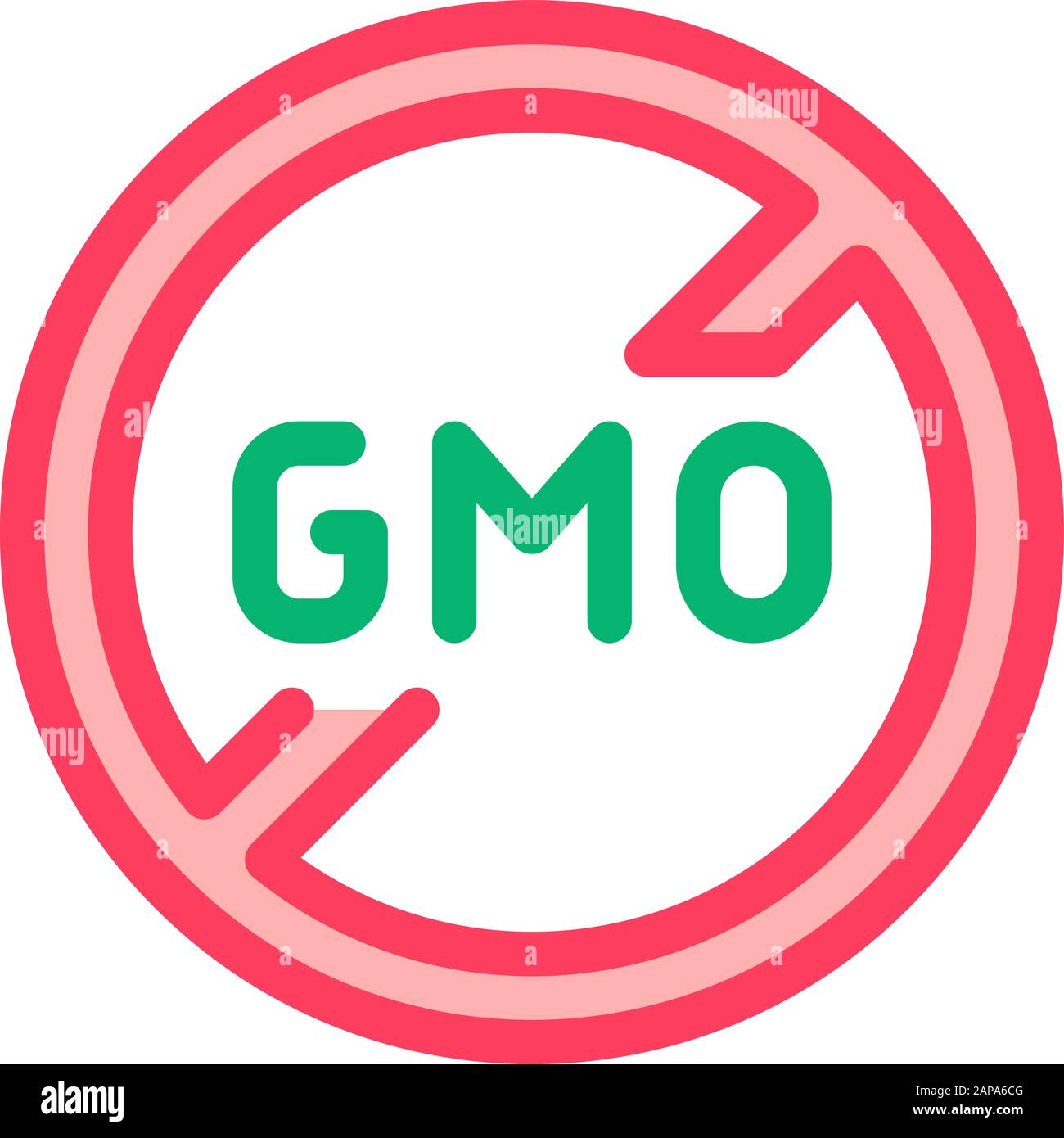 Gmo Crossed Icon Vector Outline Illustration Stock Vector Image & Art ...