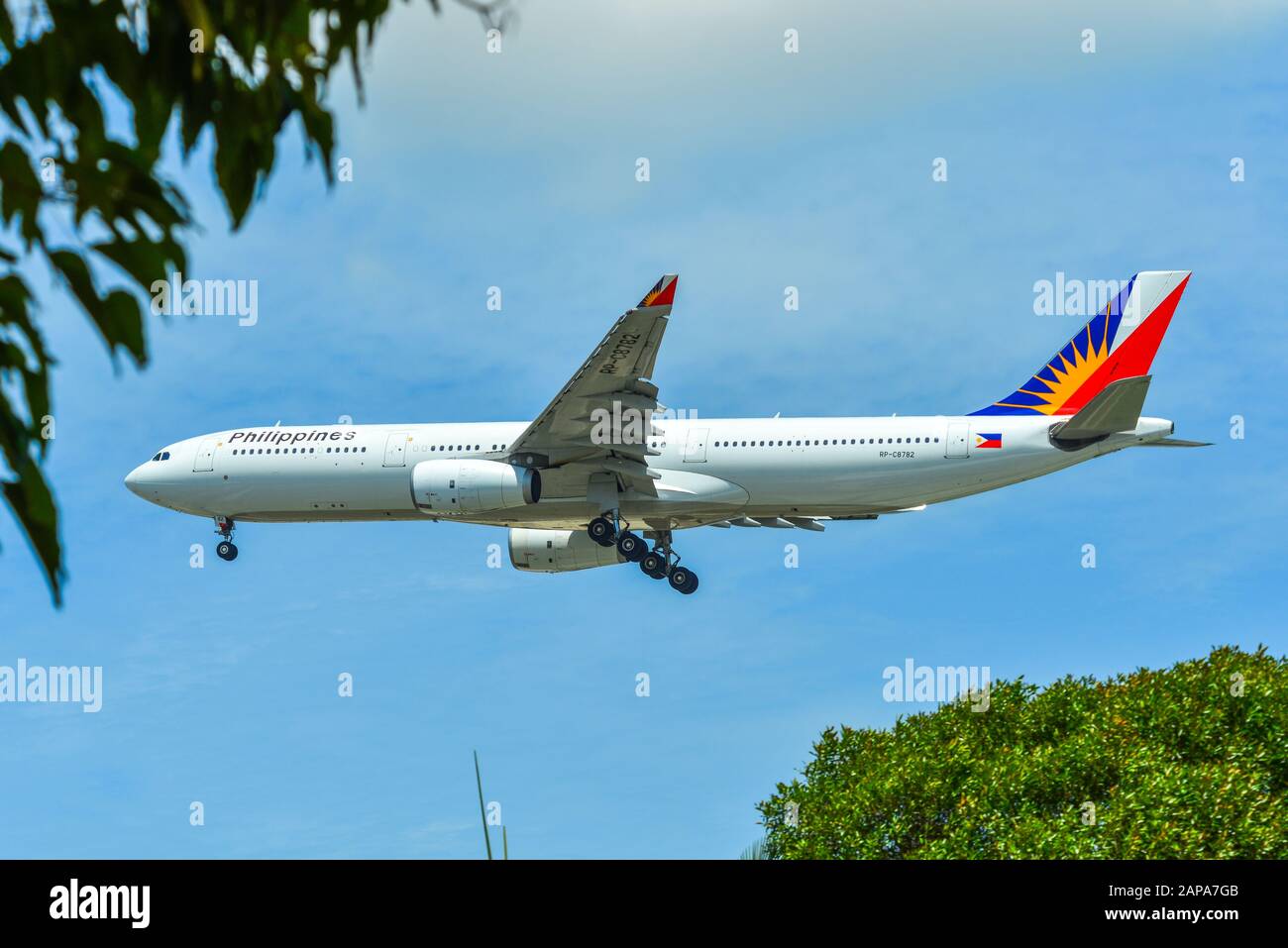 Singapore - Mar 27, 2019. RP-C8782 Philippine Airlines Airbus A330-300 ...