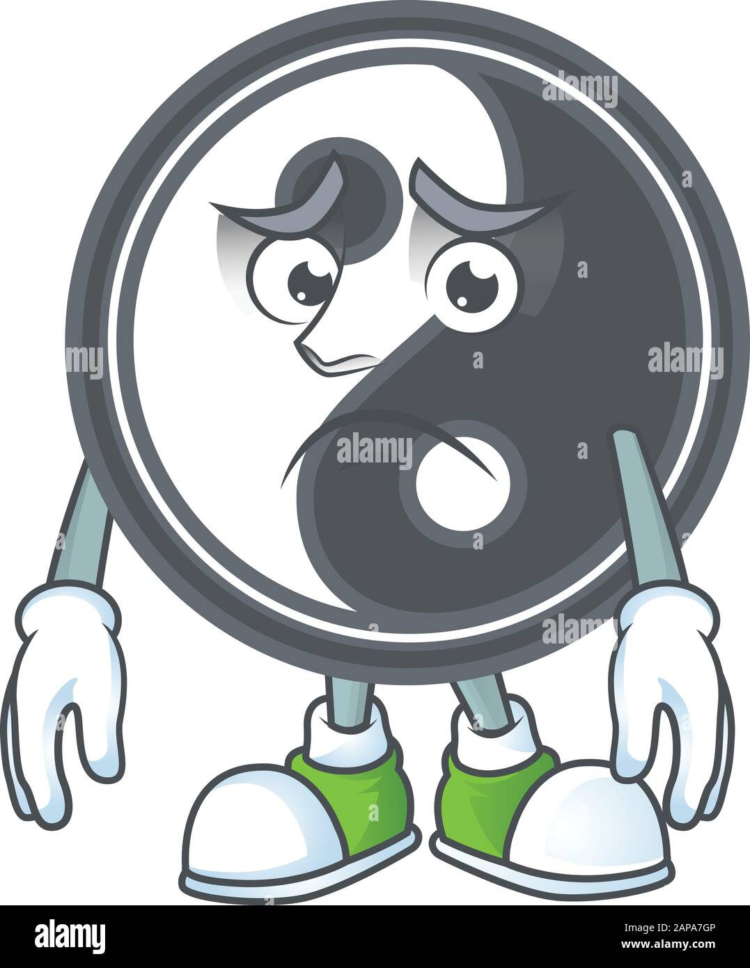 A picture of yin yang showing afraid look face Stock Vector Image & Art ...