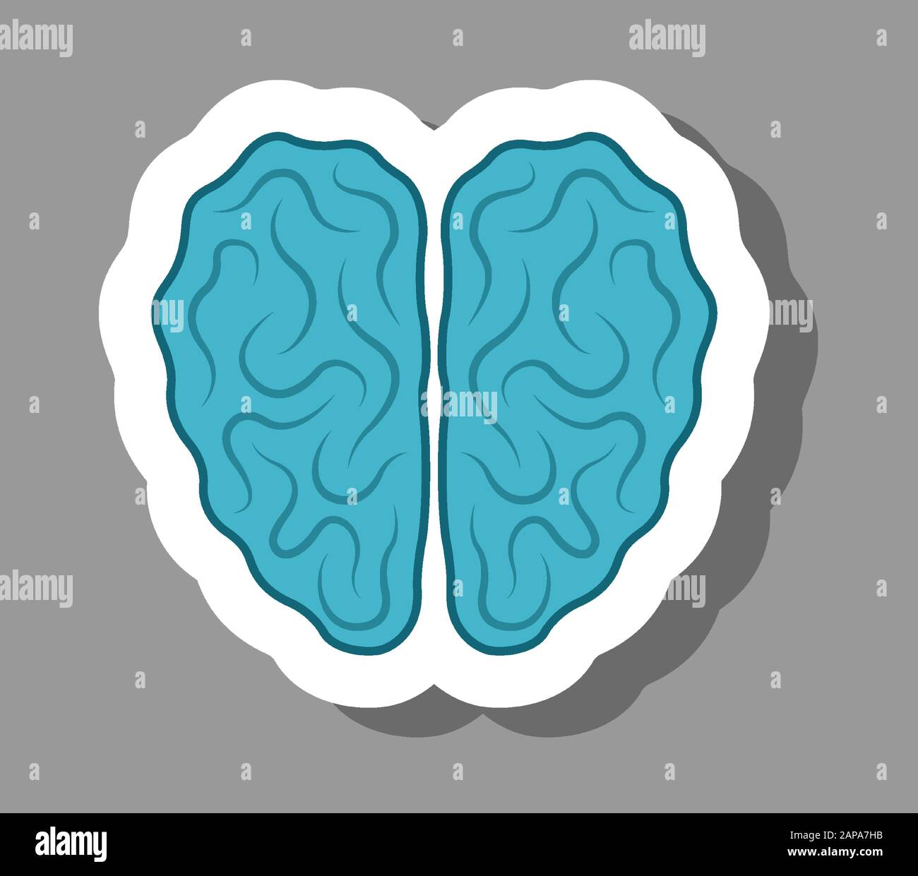 Brain icon that symbolizes idea and Creativity. All the objects ...