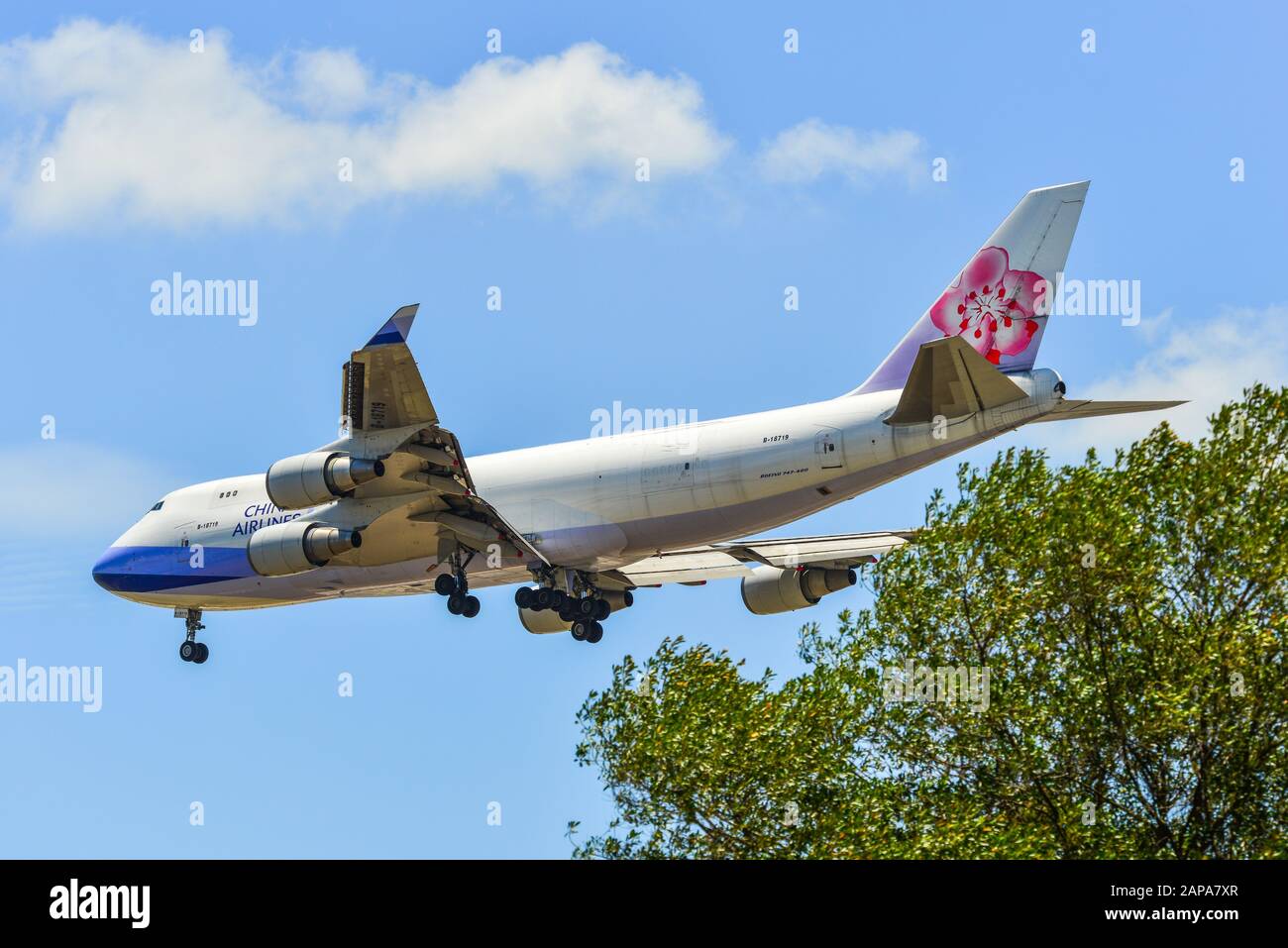 Singapore - Mar 27, 2019. B-18719 China Airlines Cargo Boeing 747-400F ...