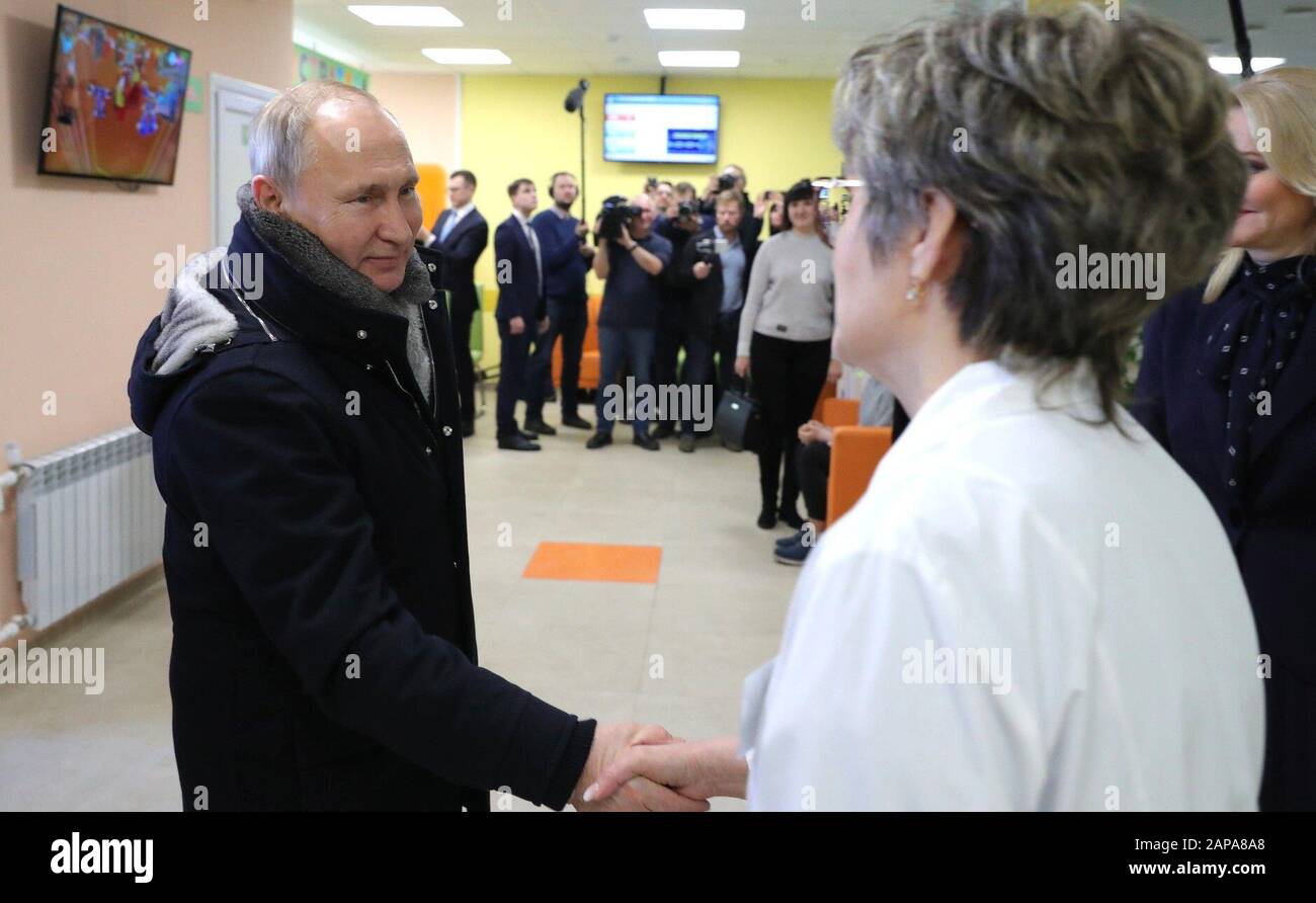 January 22, 2020. - Russia, Lipetsk Region, Usman. - Russian President ...