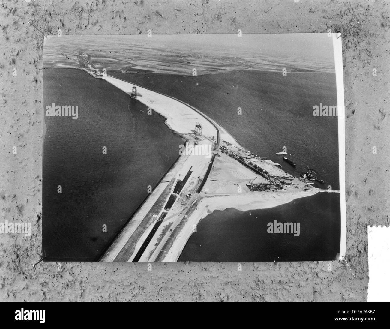 Netherlands dam aerial view Black and White Stock Photos & Images - Alamy