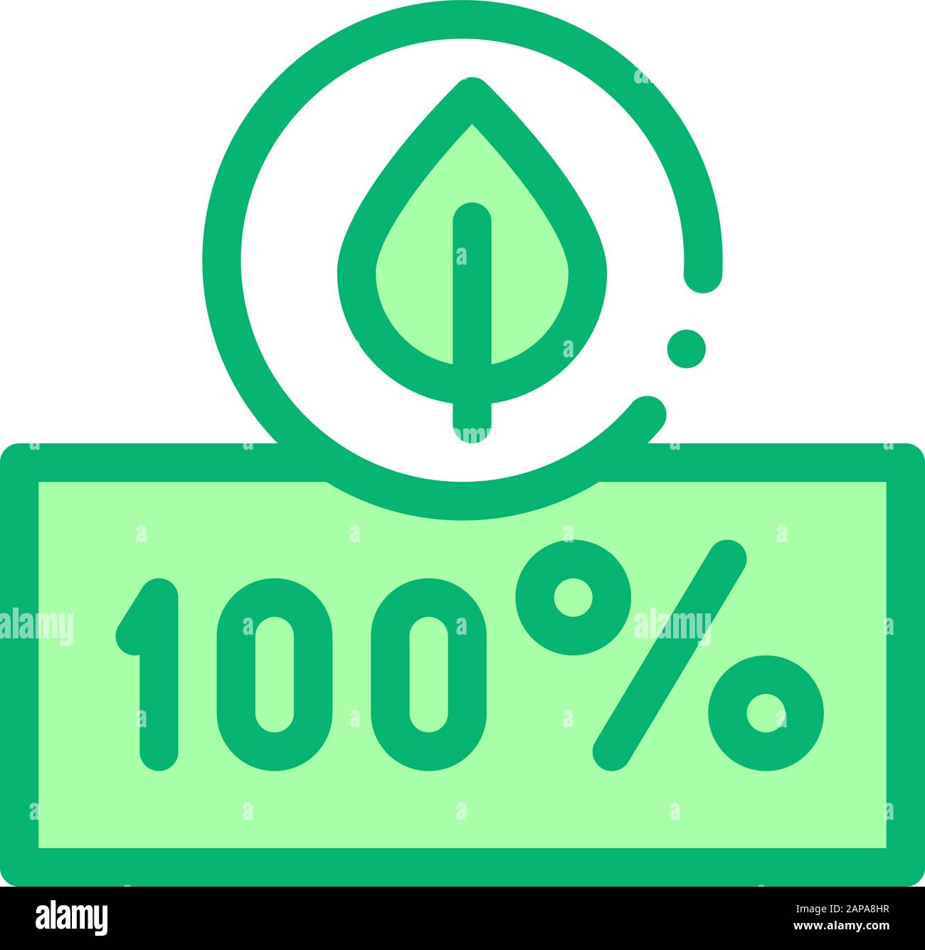 Hundred Percent Icon Vector Outline Illustration Stock Vector Image ...