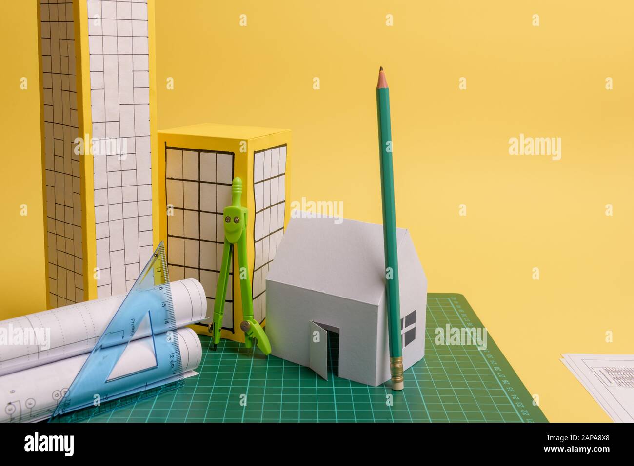 White family paper house, house projects plan and blueprints in the ...