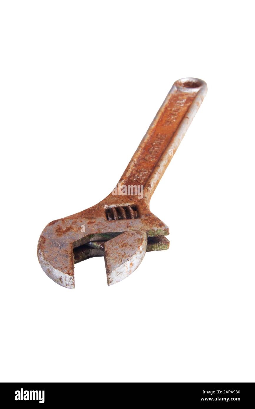 Old spanner Cut Out Stock Images & Pictures - Alamy