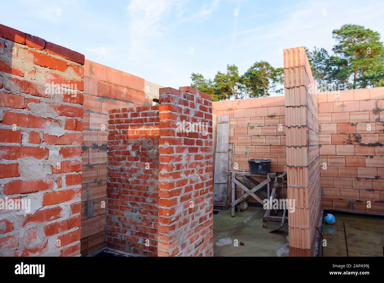 Brick House Construction Site