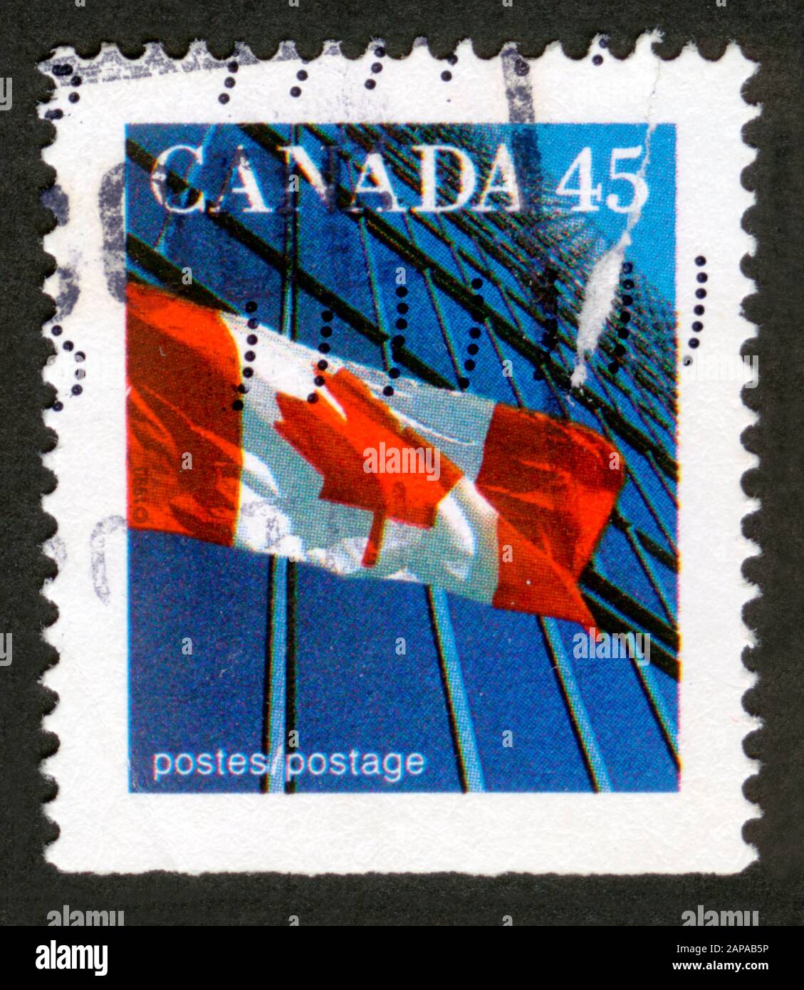 Canada postage stamp flag hi-res stock photography and images - Alamy