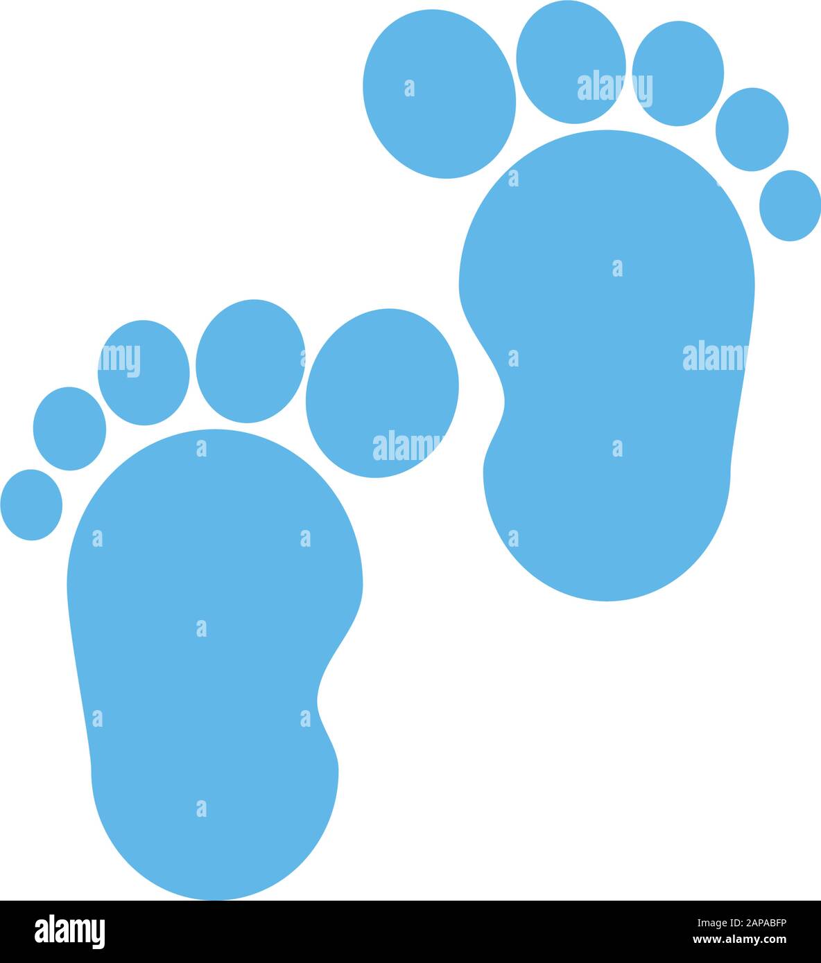 Blue Baby Feet Clip Art