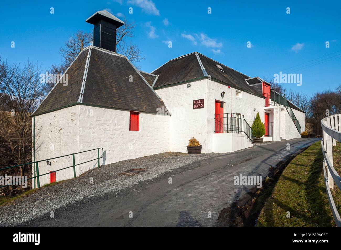 Edradour Scottish Single Malt Whisky Distillery near Pitlochry Scotland ...
