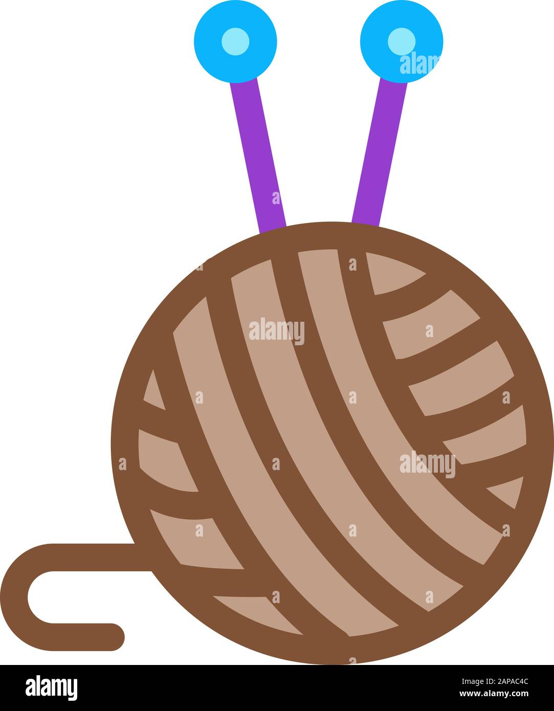 Ball Of Thread Icon Vector Outline Illustration Stock Vector Image ...