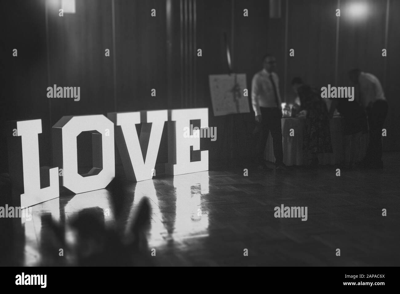 Illuminated love sign hi-res stock photography and images - Alamy