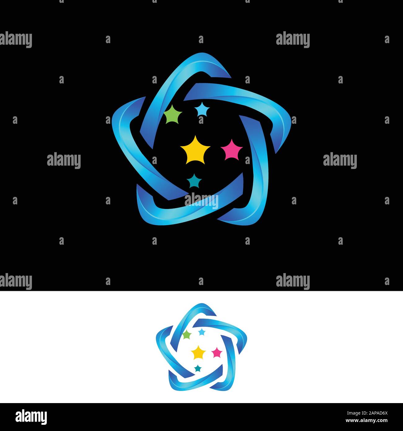 Abstract star logo design. Icon star vector template Stock Vector Image ...