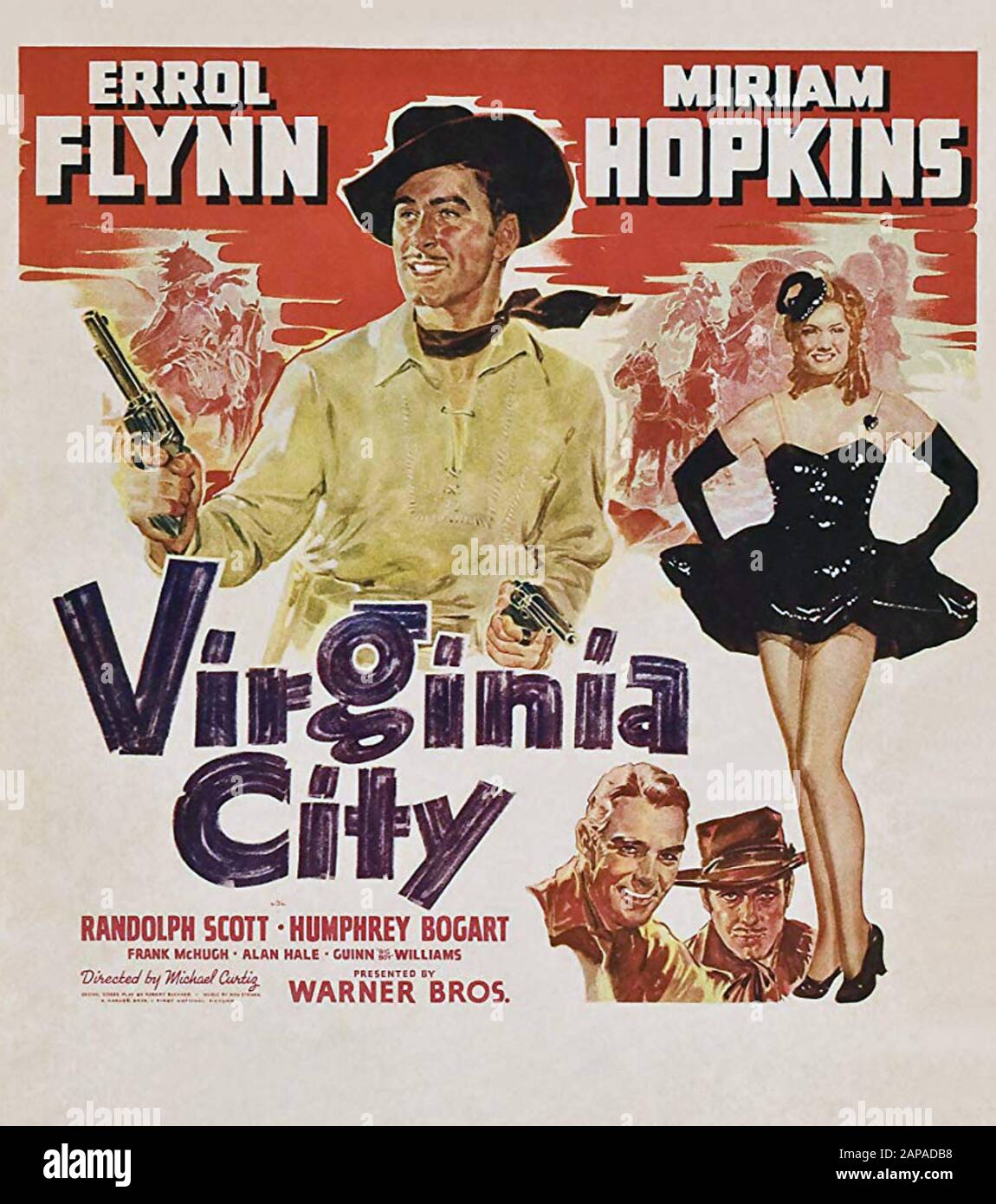 VIRGINIA CITY 1940 Warner Bros film with Errol Flynn and Miriam Hopkins ...