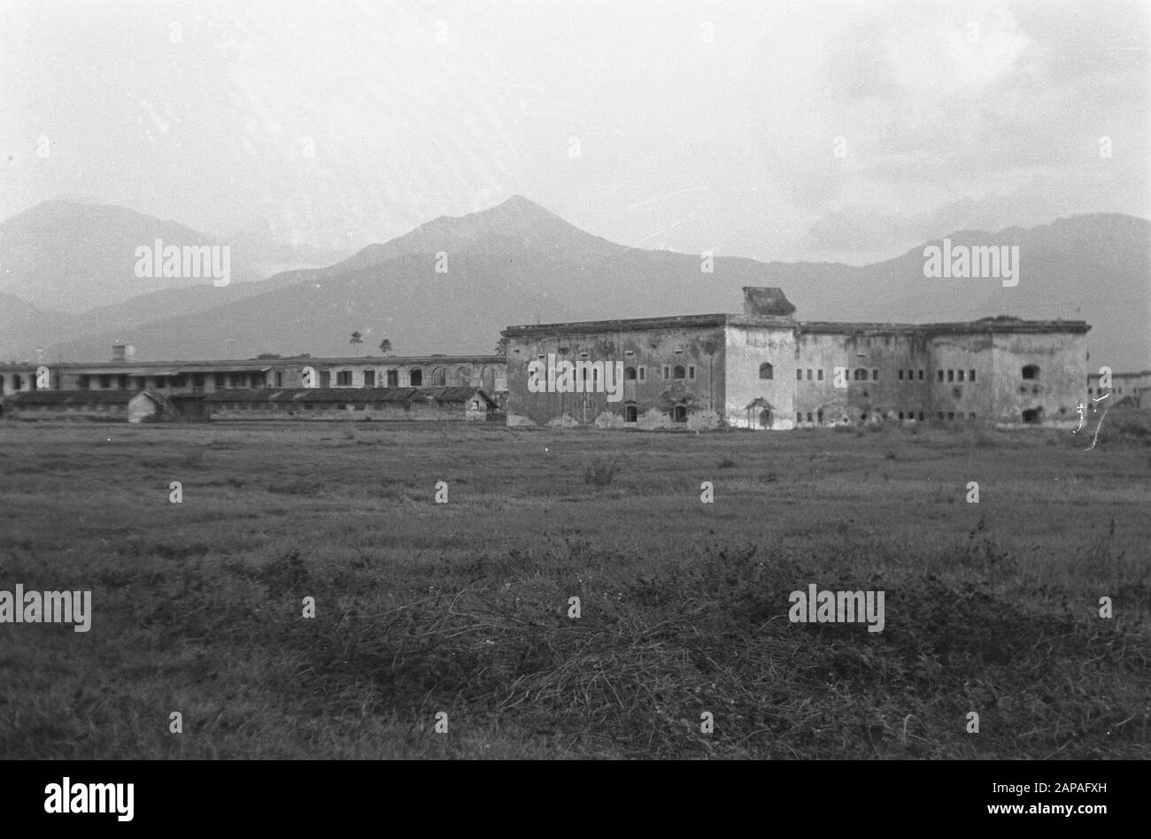 Ambarawa Description: Ambarawa sector 28-7-47. the old fort Willem I in ...