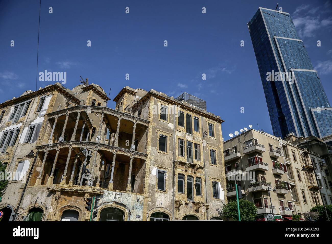 Beirut, Lebanon. 22nd Jan, 2020. A general view of Beit Beirut (The ...