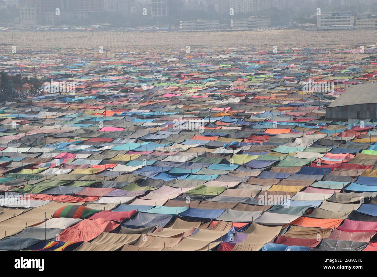 Dhaka, Bangladesh. 13th Jan, 2023. Muslim devotees gather in Bishwa Istema at Tongi outskirt of ...