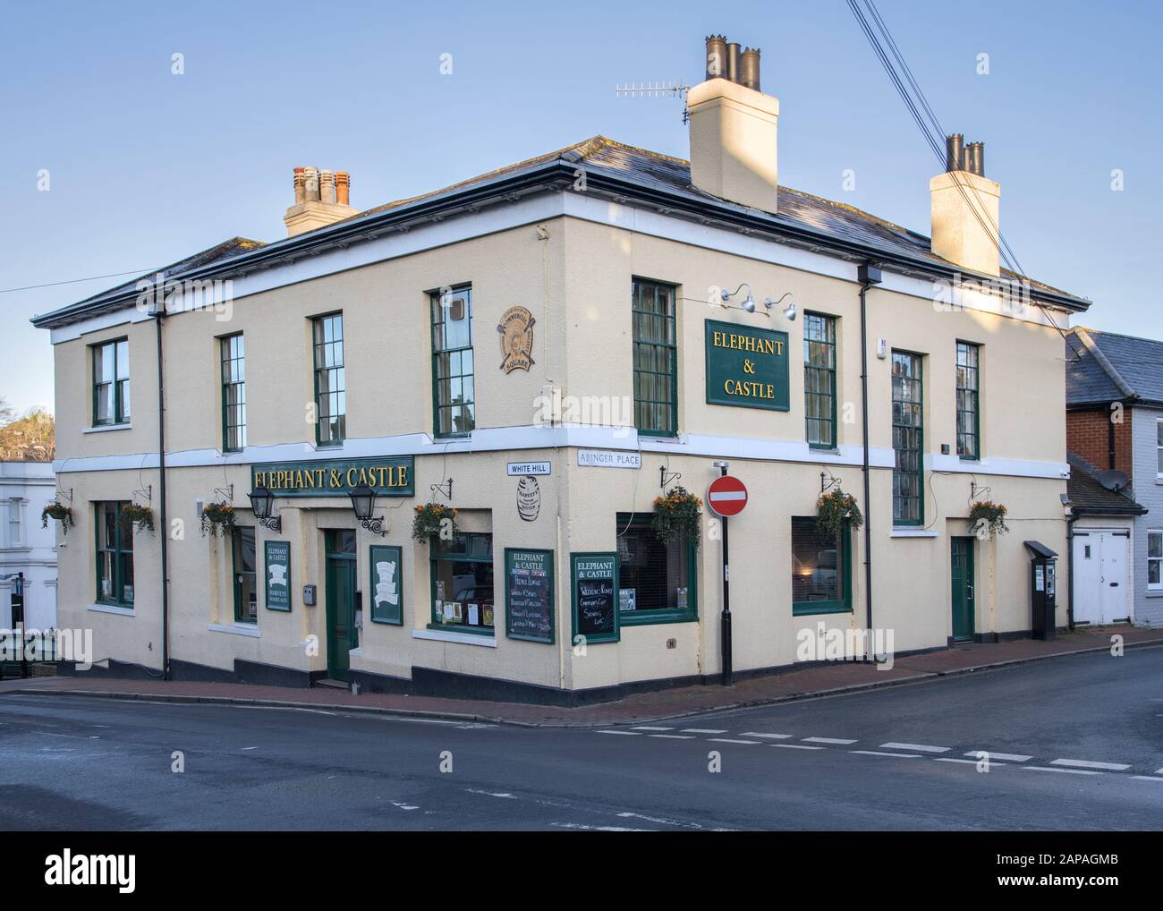the elephant and castle pub in lewes east sussex Stock Photo - Alamy
